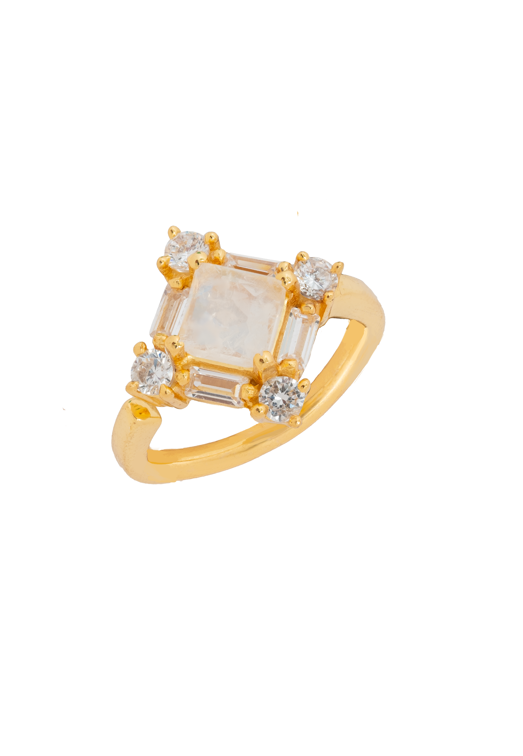 Anillo Rombo Polaris Blanco | LAVANI Jewels