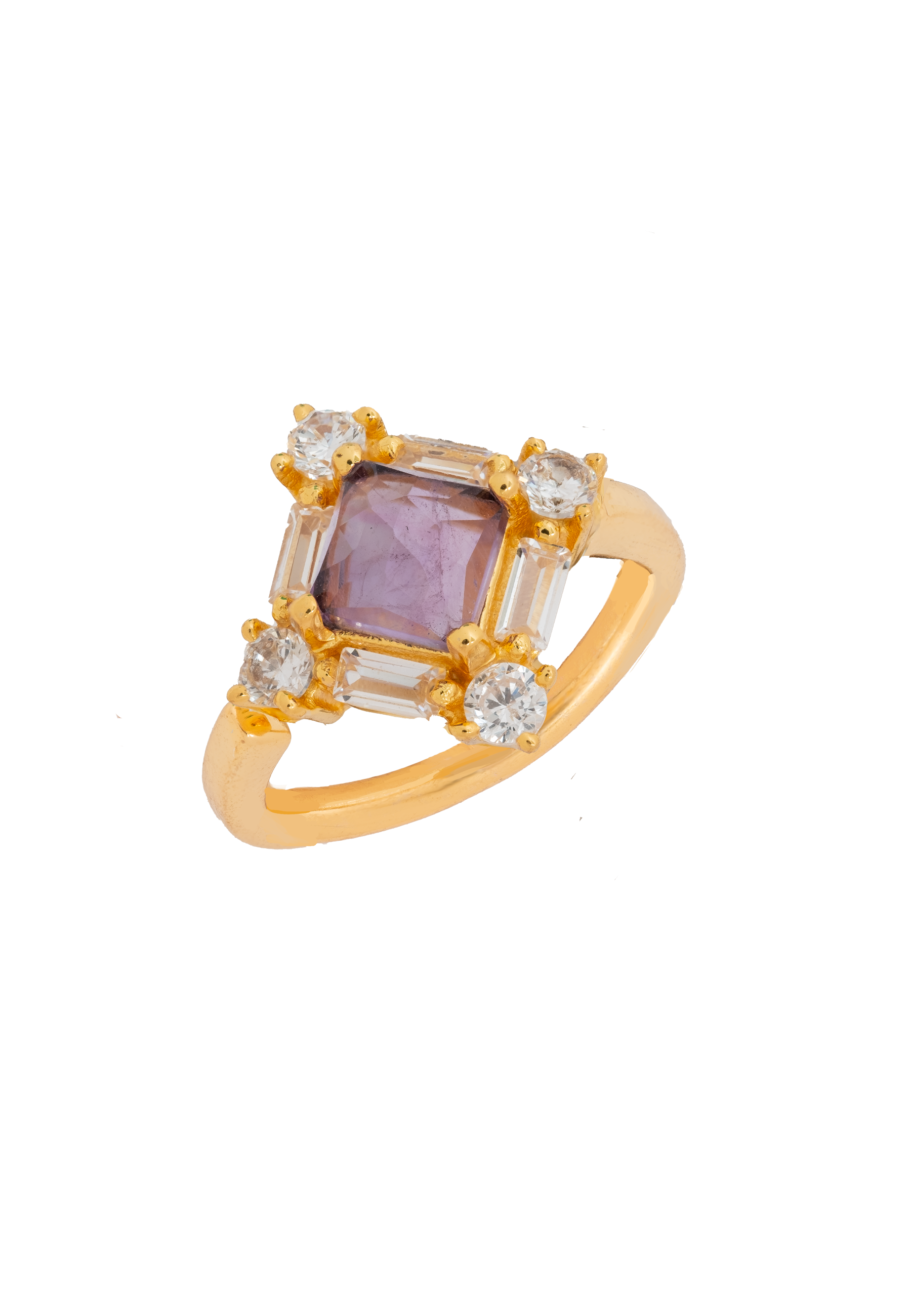 Anillo Rombo Polaris Morado | LAVANI Jewels