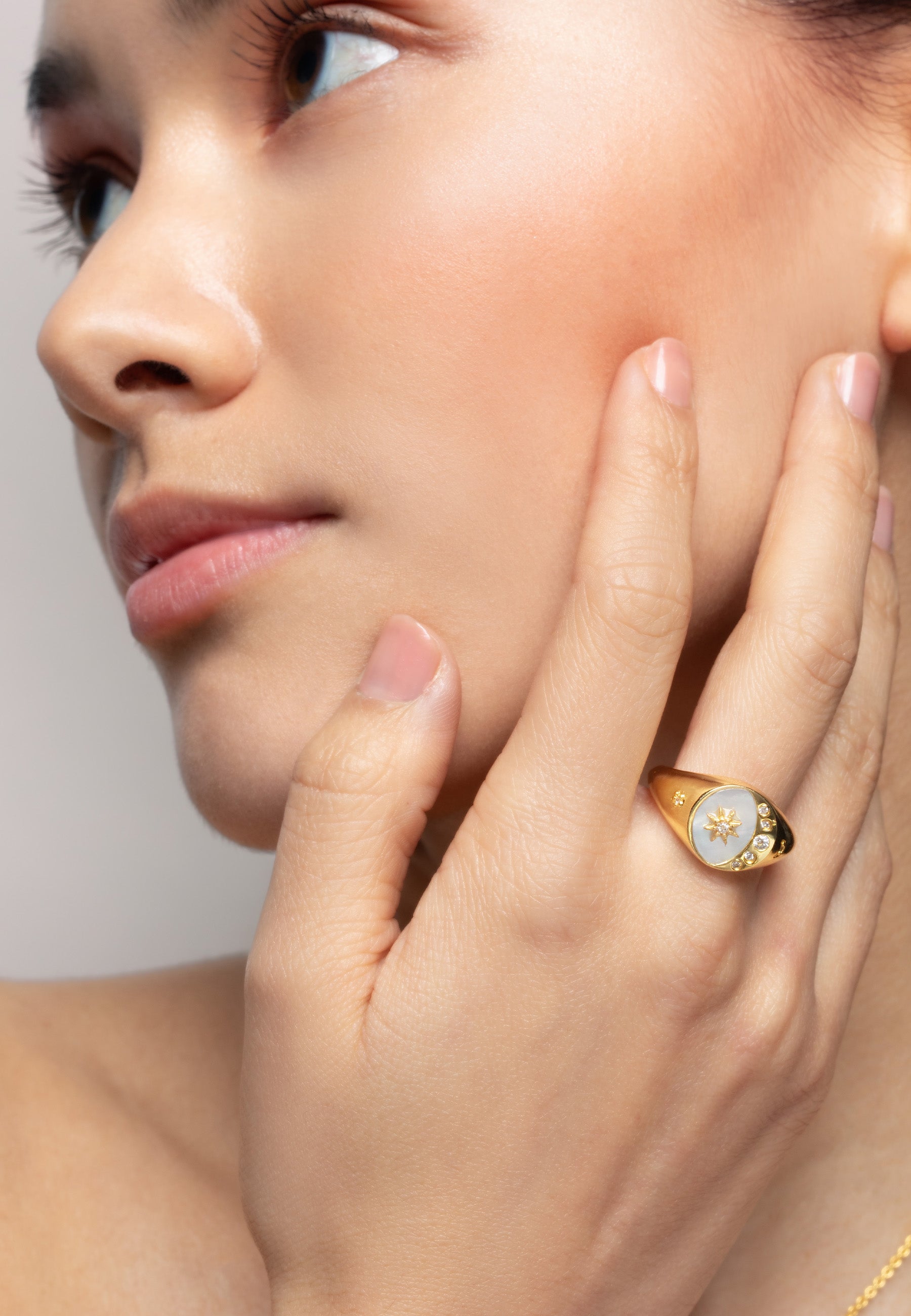 Celestial Inspired Astral Signet Ring | LAVANI Jewels