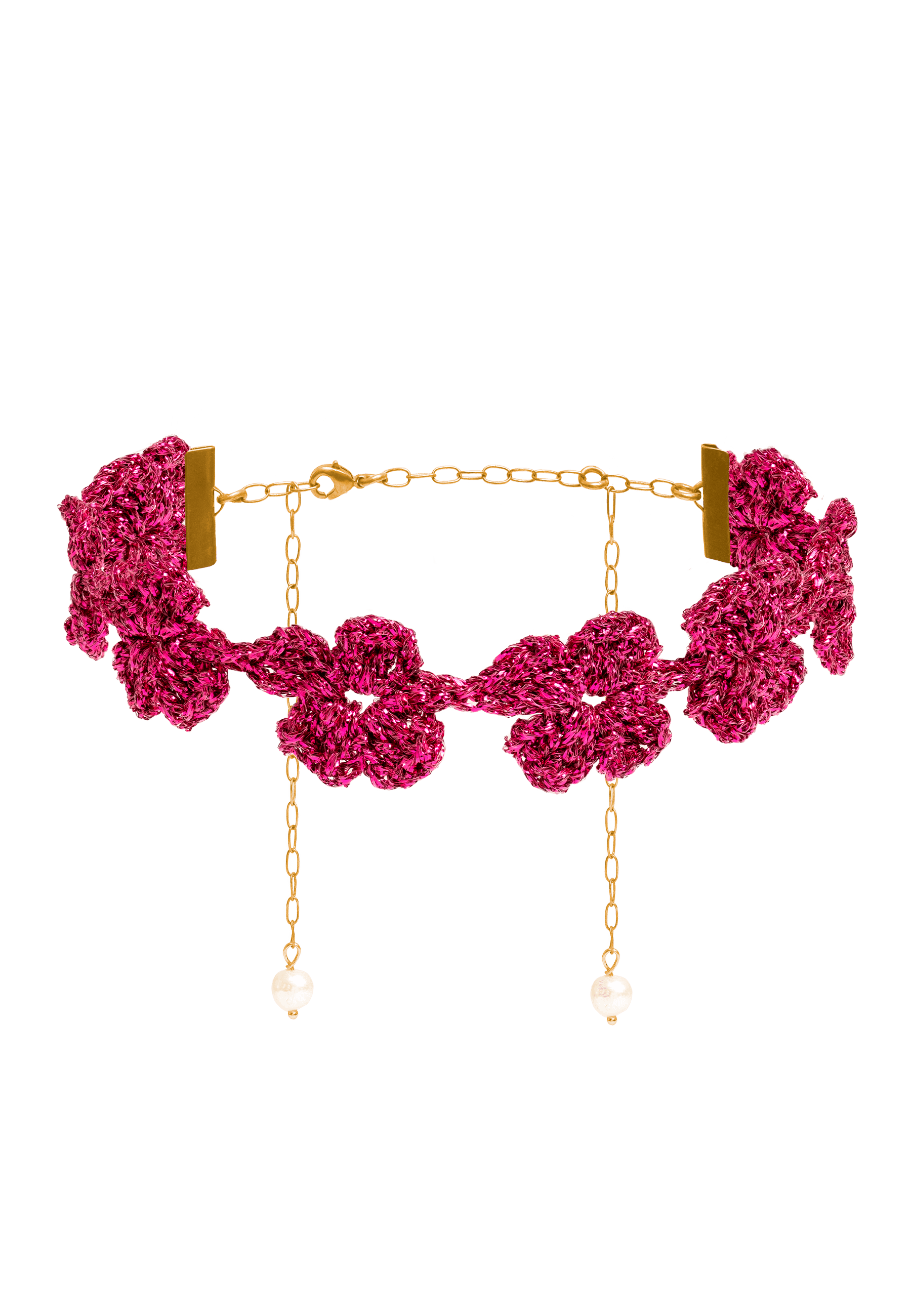 Choker Flower Binibeca Fuchsia | LAVANI Jewels